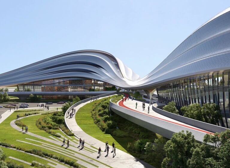 Zaha Hadid Architects s’inspire d’une rivière pour concevoir le centre ...